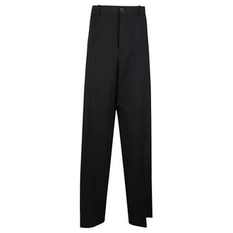 Balenciaga Schwarze Wollhose - - Trousers - Herren - Schwarzk - S