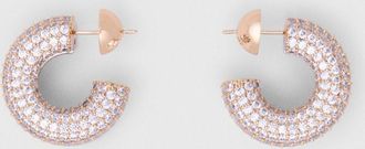 Maje Boucles DOreilles Strass&eacute;es - Dore / Argente - Maje
