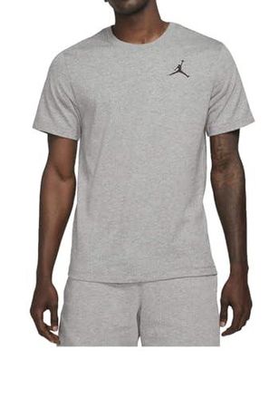 Nike Nike DC7485-091 M J Jumpman EMB SS Crew T-Shirt Homme Carbon Heather/Black Taille XL