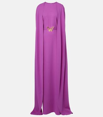 Oscar De La Renta Robe aus einem Seidengemisch