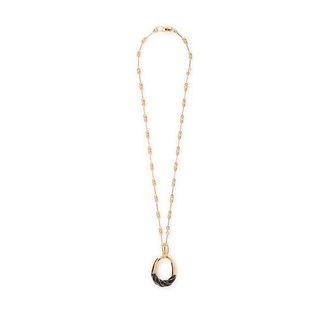 Aur&eacute;lie Bidermann Collier pendant Diana en laiton et plaqu&eacute; or