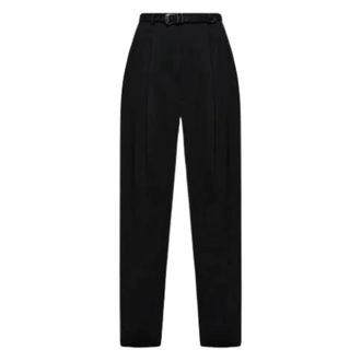 Toteme Single Pleat Cotton Hosen - - Trousers - Damen - Schwarzk - XS