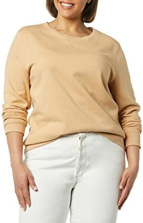 Amazon Essentials Chandail en Coton molletonné à col Ras-du-Cou en Tissu Bouclette pour Femme (Disponible en Grande Taille), Cham