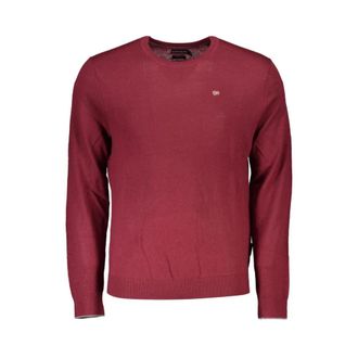 Napapijri Roter Strickpullover Zeitgem&auml;&szlig;er Stil - - Knitwear - Herren - Rot - 2XL
