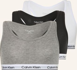Calvin Klein 3er-Pack Bustiers Icon Cotton Stretch schwarz