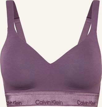 Calvin Klein Bustier Icon Cotton Modal Metallic lila