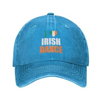 Generic Jadore La Danse Irlandaise Homme Femme Casquette De Baseball Respirant Casquettes Snapback R&eacute;tro Ancien Hip-Hop Cap pour Toutes Les Saisons Voyage Ext