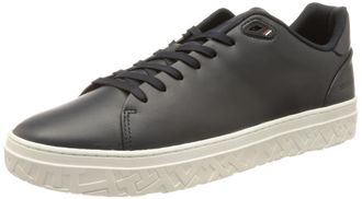 Tommy Hilfiger Herren Cupsole Sneaker Modern Iconic Court Cup Leather Schuhe, Blau (Desert Sky), 44 EU