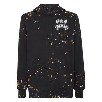 Philipp Plein Hoodie Sweatshirt Stones LA Fingers - - Sweatshirts & Hoodies - Herren - Schwarzk - 3XL