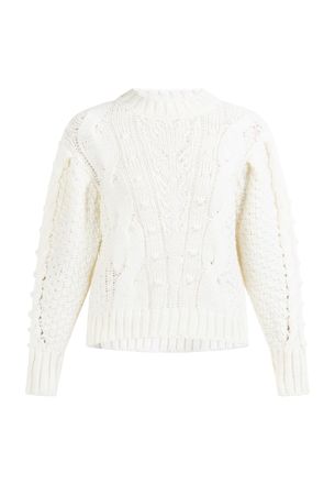 Dreimaster Dreimaster Strick Pullover Damen WOLLWEISS