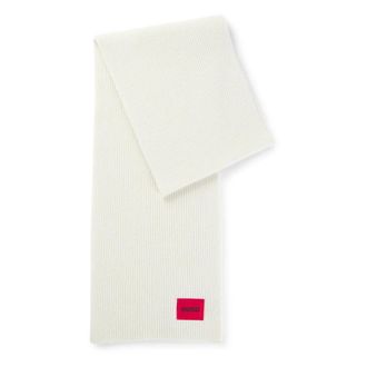 HUGO BOSS Gerippter Roter Logoschal - - Accessories - Damen - Beige - ONE SIZE