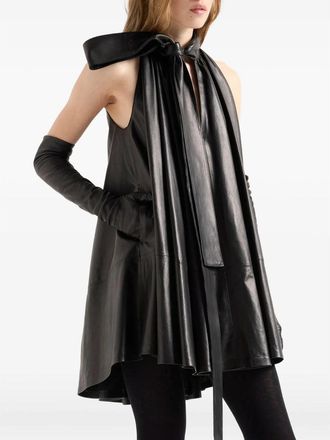 7 For All Mankind Faux Leather Dress - Black