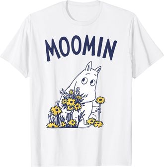 Moomin Mumins Moomintroll Blumen T-Shirt