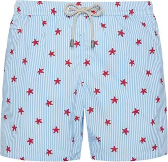 MC2 Saint Barth Homme, Maillots de bain, Bleu, Taille: L Maillot de bain en nylon avec motif fantaisie