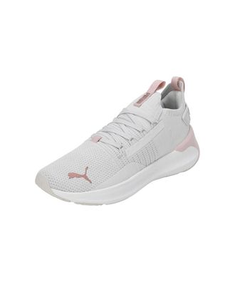 Puma Damen SOFTRIDE Symmetry FUZION WNs Stra&szlig;en-Laufschuh, Feather Gray-Mauve Mist-Rose Gold, 42.5 EU