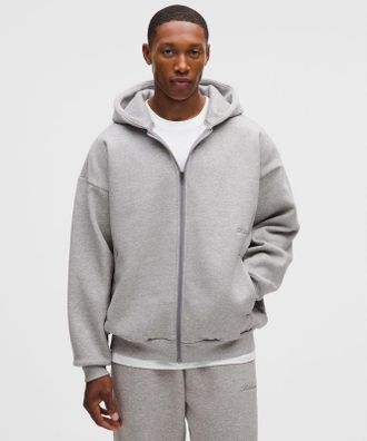lululemon Mens Big Cozy Full-Zip Hoodie - Gr&ouml;&szlig;e 2XL in Heathered Core Medium Grey