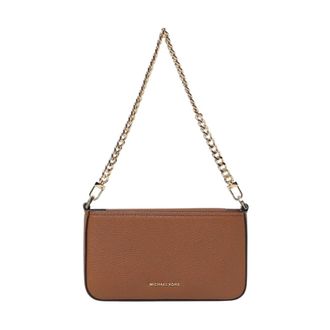 Michael Kors Leather Clutch Bag - - Bags - Damen - Braun - ONE SIZE