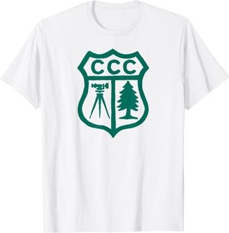 Giant Step Design Co. Vintage Civilian Conservation Corps Retro CCC Logo T-Shirt