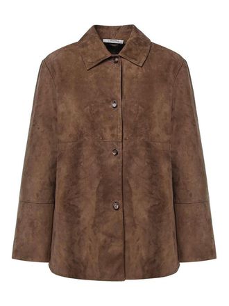 Max Mara Lederjacke - Taupe