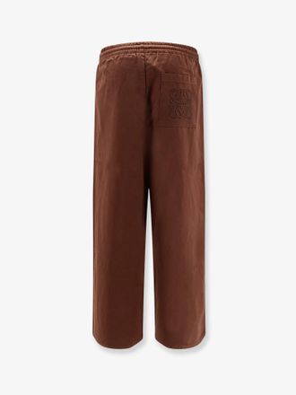 Loewe Mens Cotton Trousers Brown