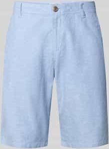 Tom Tailor Regular Fit Leinenshorts aus Leinen-Baumwoll-Mix