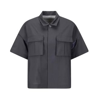 sacai Damen, Blusen & Hemden, Grau, SGr&ouml;&szlig;e