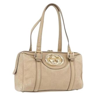 Gucci Sac &agrave; main vintage Pre-owned - Femme - Pre-owned - Beige - Taille: ONE Size