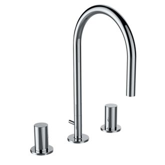 Laufen Laufen - Kartell Mitigeur De Lavabo 3 Trous, Bec Pivotant, Sans