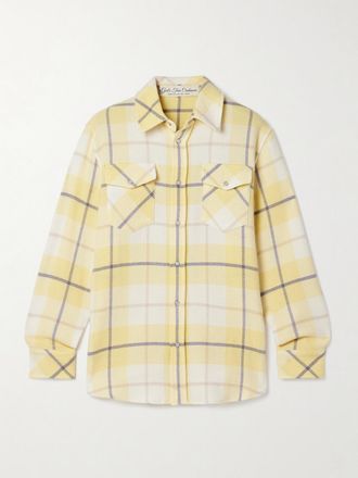 God's True Cashmere Chemise En Cachemire À Carreaux Dreamer - Jaune