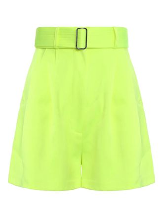 Alex Perry short &agrave; taille ceintur&eacute;e - Jaune