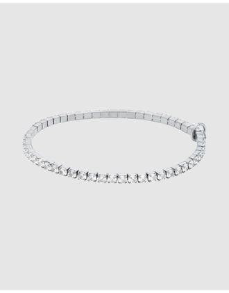 Michael Kors bracelet tennis extensible argent-Argent&eacute;