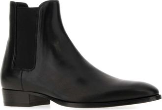 Saint Laurent Mens Wyatt 30 Chelsea Boo Marrakesh Nero Stivali Boot