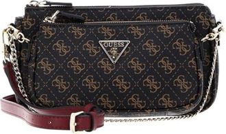 Guess Noelle DBL Pouch Crossbody, Bag Women, Marron, Taille Unique