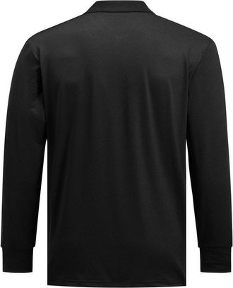AlltheMen Langarm-Poloshirt Herren Poloshirt Langarmhemd im unifarben mit Knopfleiste