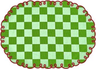 BITOSSI HOME Sets de table vichy Dama Verde - Lot de 2 Bitossi