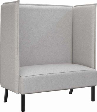 vidaXL Hoher R&uuml;cken Sofa Wolken-Grau 109 x 56 x 121 cm Stoff Vidaxl
