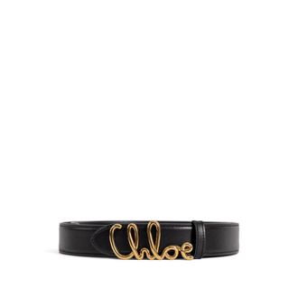 Chlo&eacute; Iconic Lederg&uuml;rtel - - Accessories - Damen - Schwarzk - M