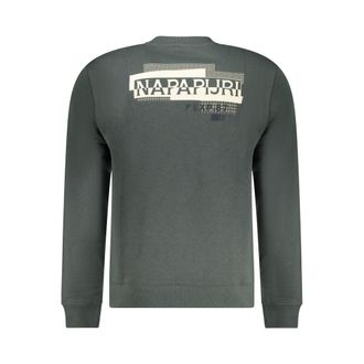 Napapijri Cotton-Blend Crew-Neck Sweatshirt - Green