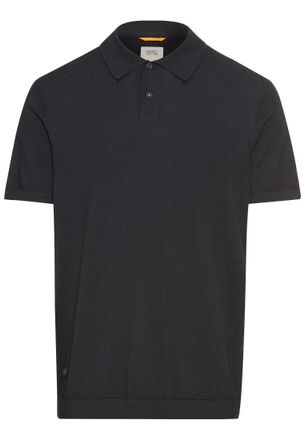 Camel Active Herren Leichtes Strick-Polo aus Reiner Baumwolle Navyblau, Menswear-XXL