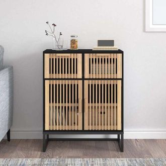 vidaXL Sideboard Schwarz 60x30x75 cm Holzwerkstoff vidaXL