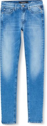 Replay Damen Jeans Luzien Skinny-Fit, Medium Blue 009 (Blau), 26W / 32L