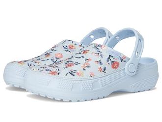Crocs Sabots classiques en toile pour femme, Bleu givr&eacute;, 9 Women/7 Men
