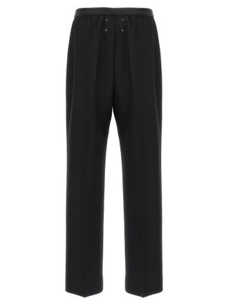 Maison Margiela Womens Black Virgin Wool Casual Pants