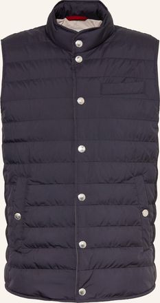 Brunello Cucinelli Brunello Cucinelli Daunenweste blau