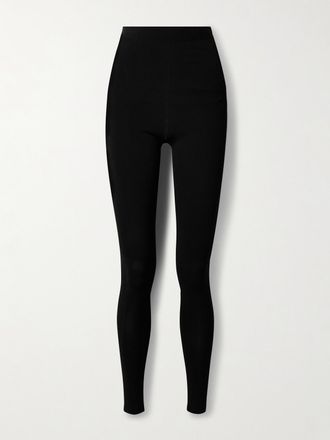 The Row Clizia Leggings Aus Stretch-jersey - Schwarz