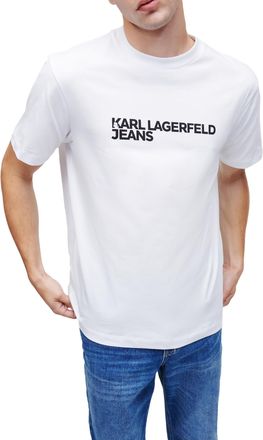 Karl Lagerfeld REGULAR FIT KURZARM T-Shirt, WEISS, S