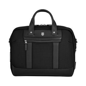 Victorinox by Swiss Army Architecture Urban2 Briefcase, Business-Aktentasche, Tragetasche/Umh&auml;ngetasche, Trolley-Riemen, Damen/Herren, 16 l, Schwarz