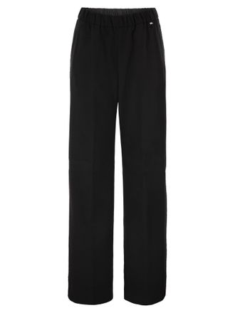 Herno Pantalon large effet flanelle avec taille &eacute;lastiqu&eacute;e