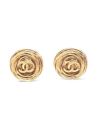 Chanel 1986-1988 Coco Mark Ohrringe - Gold