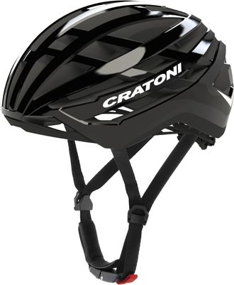 Cratoni C-Vento Fahrradhelm Rennradhelm Gravelhelm Ultra leicht perfekt Belüftet (Black Glossy-matt, S-M (52-57 cm))